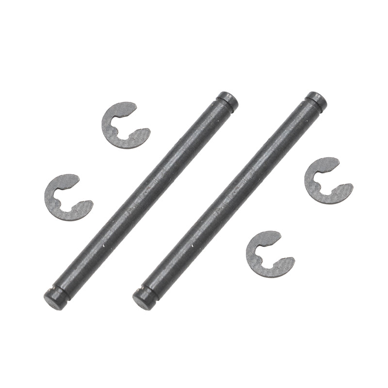 Hobbytech Xmid front knuckle axle+clips (x2)